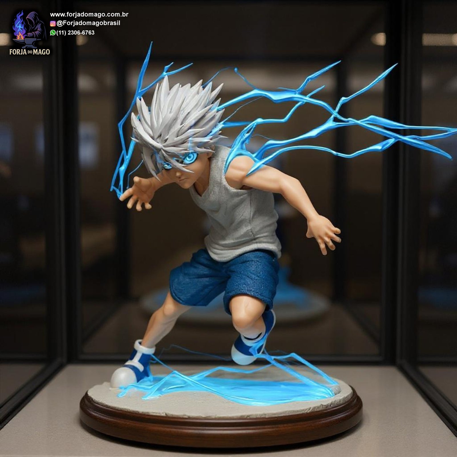 Hunter x Hunter-Killua Zoldyck Action Figure, Anime - Forja do Mago